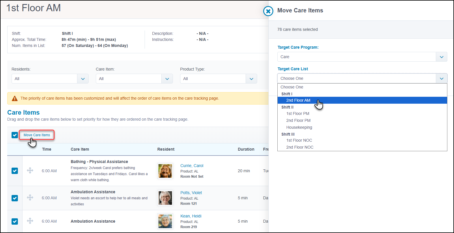 Prioritize Care Items in Care Tracking – Medtelligent