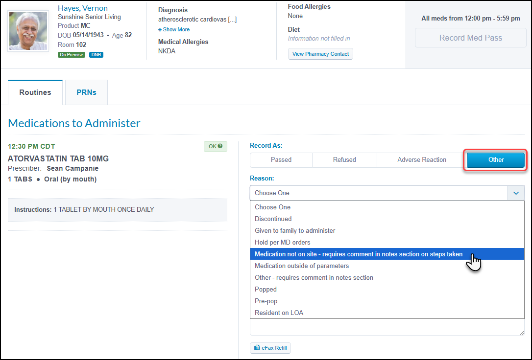 Pass Med and Medication Exceptions Reports – Medtelligent