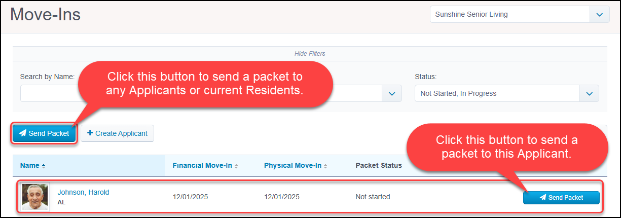 How to send a Move-In Packet – Medtelligent
