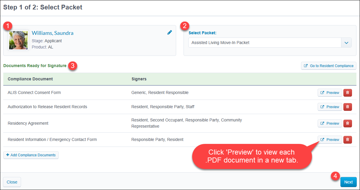 How to send a Move-In Packet – Medtelligent