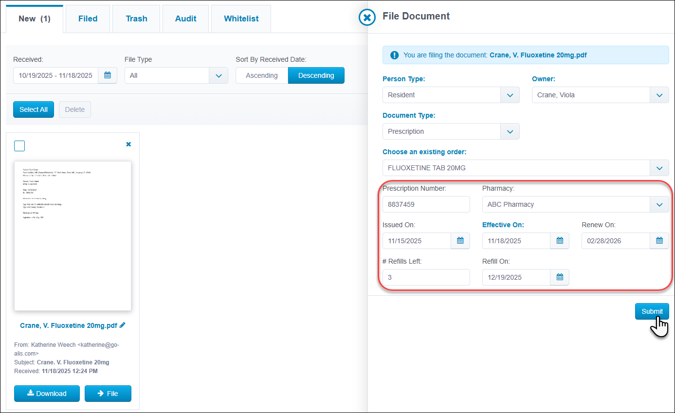 Inbound Documents Reference Guide – Medtelligent