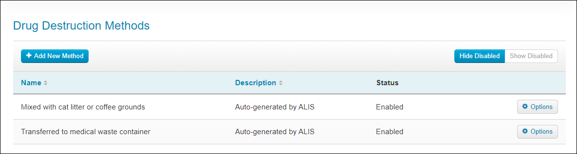 Drug Count Settings – Medtelligent